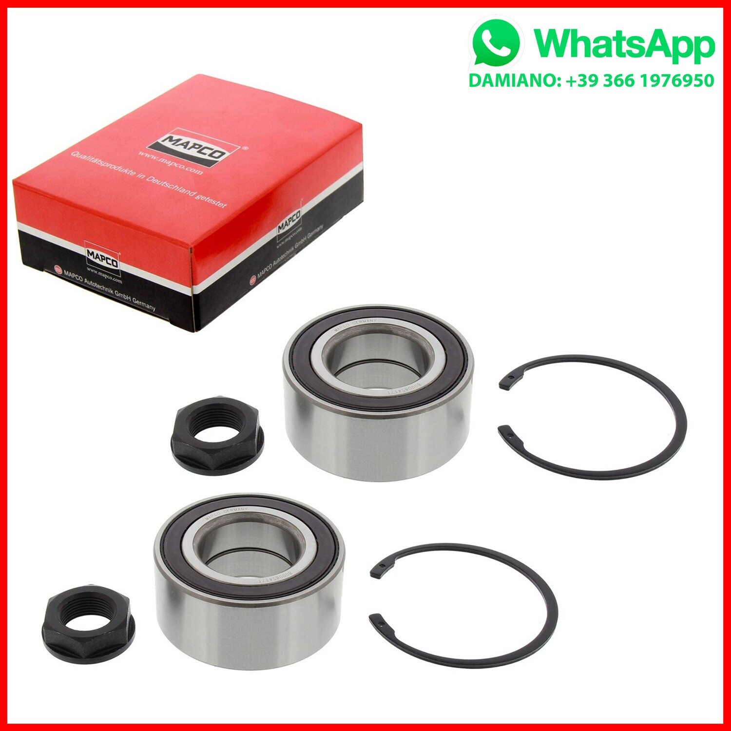 Cuscinetto ruota Anteriore CITROËN BERLINGO (B9) / C-ELYSEE / C3 ...