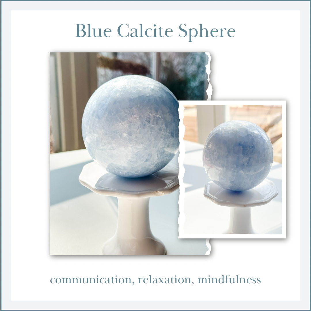 BLUE CALCITE Sphere
