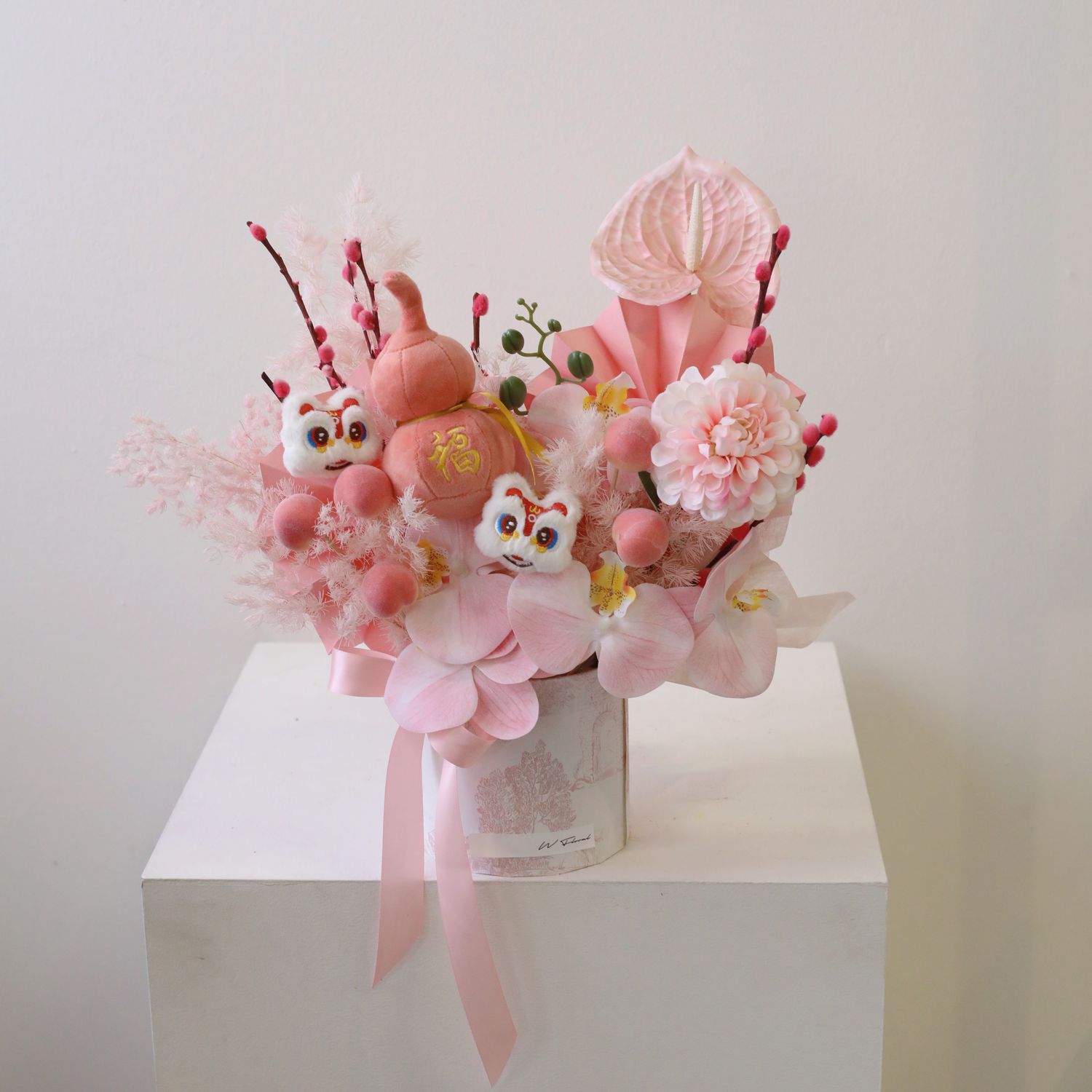 Peach Blossom Arrangement - Artificial Flower - 2026 Lunar New Year
