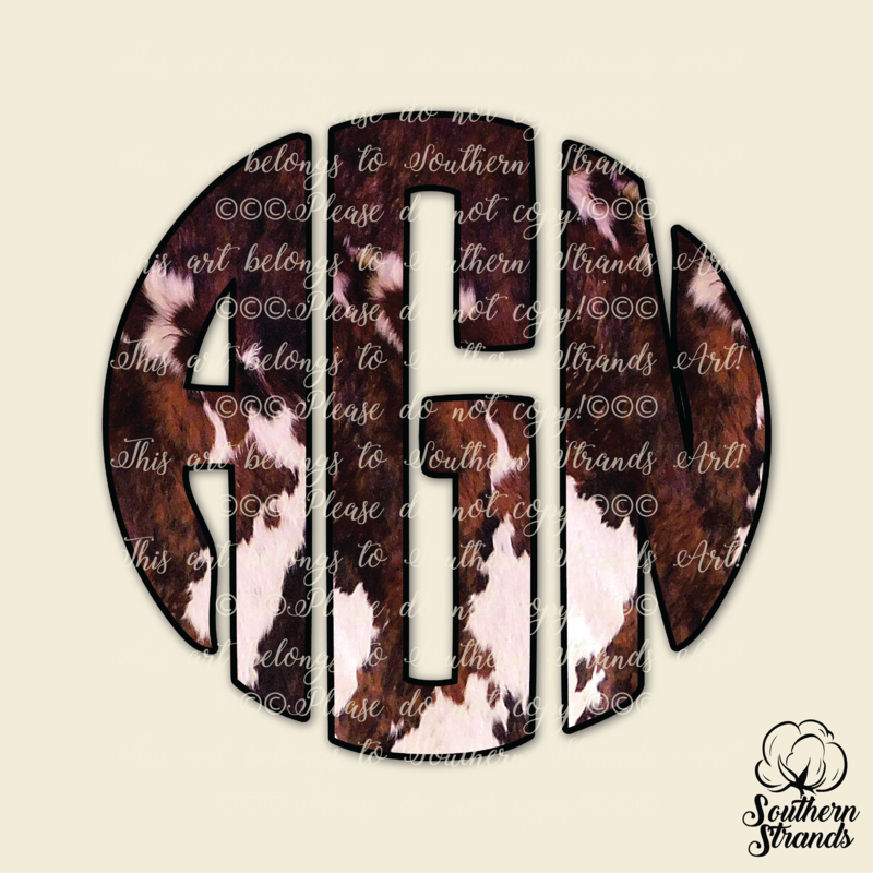 Circle Alpha - Cow Hide Pattern