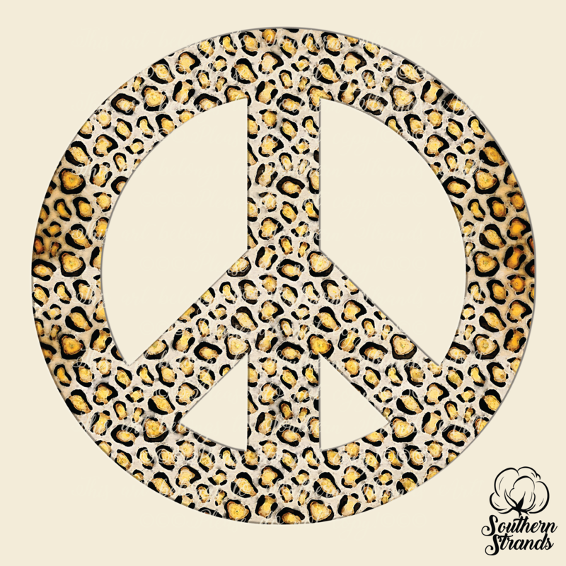 Peace Sign Leopard | DIGITAL DESIGN