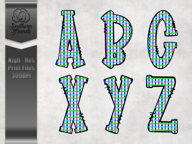 Painted Patterns Alphas - Woven Pattern | DIGITAL DESIGN