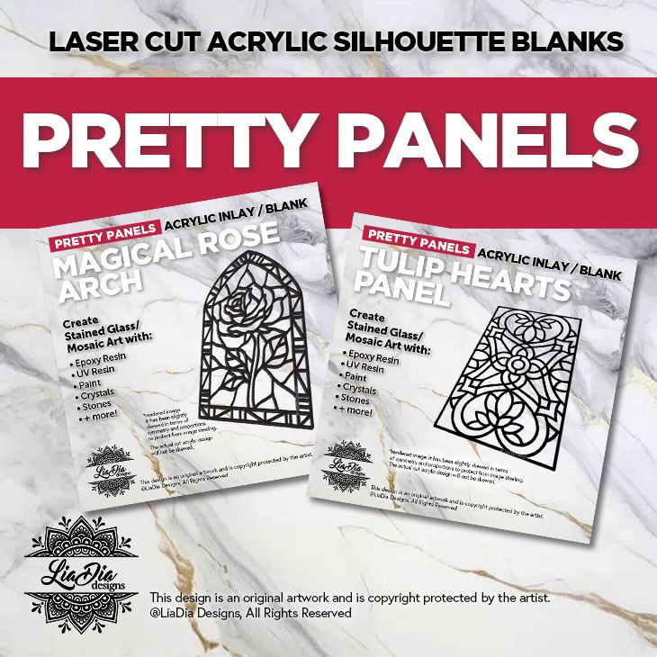 Acrylic Blanks for Stained Glass Paints & Epoxy Resin Art
