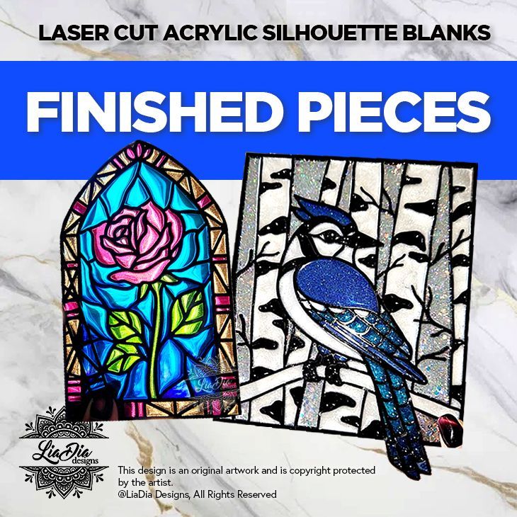 Acrylic Blanks for Stained Glass Paints & Epoxy Resin Art