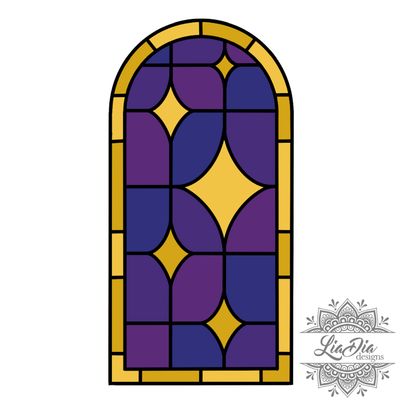 Pretty Panels - Window Starry Lights - Inlay / Silhouette - 7" Freeform ...