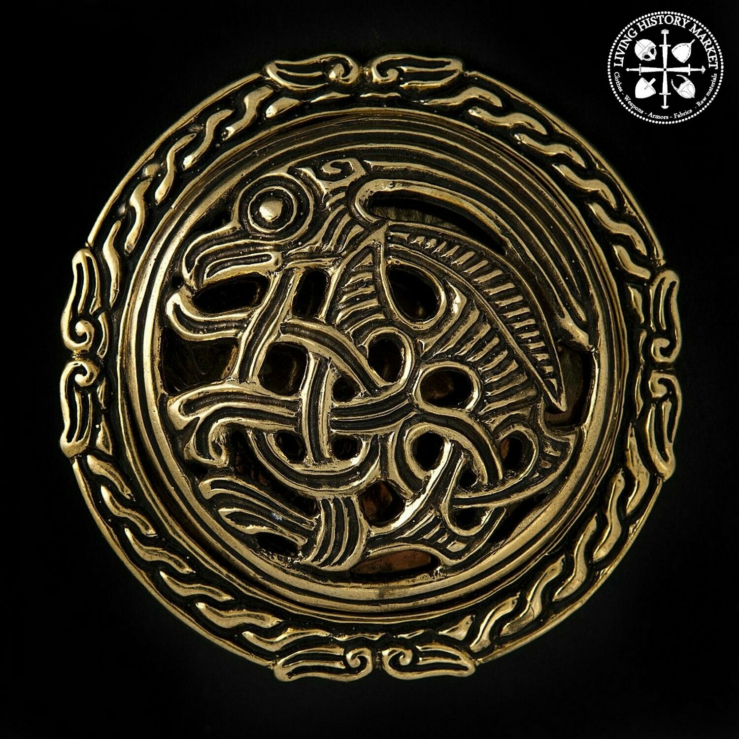 Big Discoidal "dragon" fibula - Viking - 10 century - Sweden / Denmark
