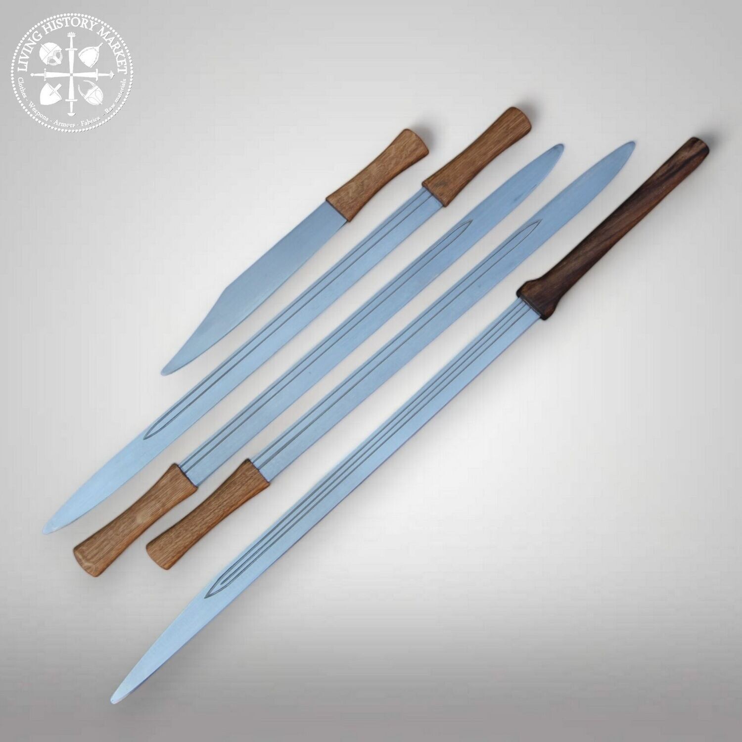 Historical scramasaxes and axes