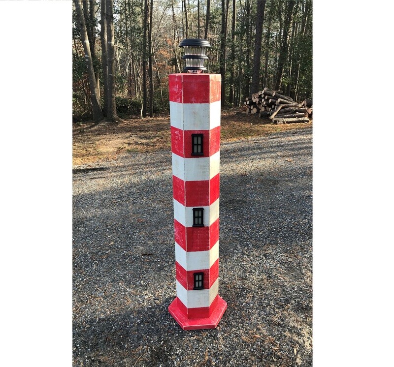 How to Build a 5 ft. Striped Lighthouse for your Yard