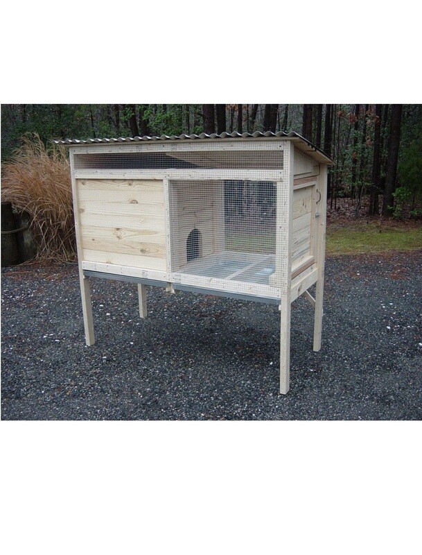 Plans for a 5 ft. Rabbit, Quail Hutch. Downloadable P