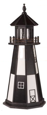 Custom Cape Henry Poly Lighthouse (Black) up to 12 ft. Tall