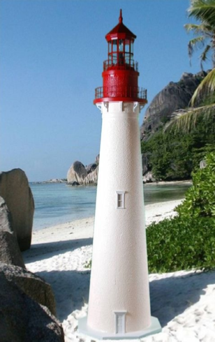 Cape May Stucco Lighthouse - 5 ft. Lighthouse Replica