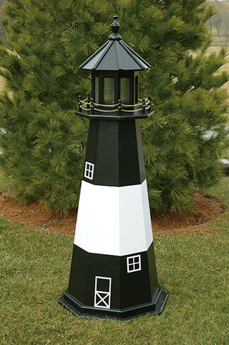Wooden Tybee Island Lighthouses up to 12 ft. Tall