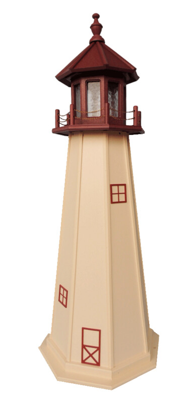 Custom Cape May Poly Lighthouses 2 ft. up to 12 ft. Tall