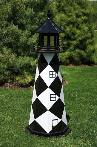 Wooden Cape Lookout Lighthouses up to 12 ft. Tall