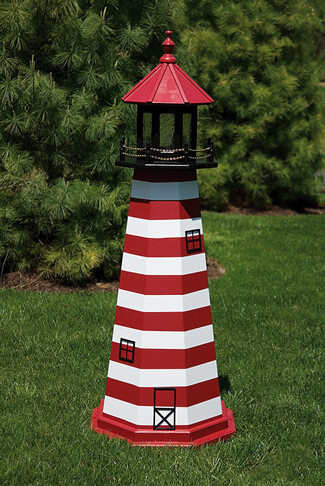 Wooden West Quoddy Lighthouses up to 12 ft. Tall
