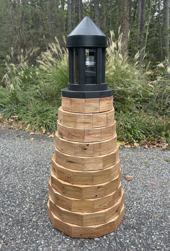 How to build a 4.5 ft. lighthouse out of treated lumber