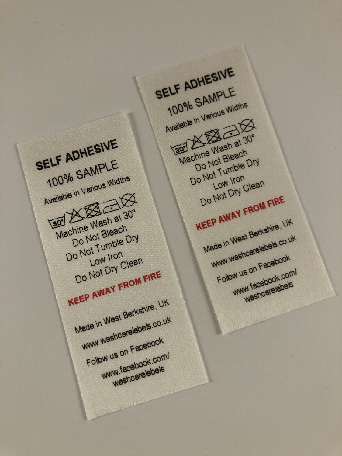 Custom Printed Self Adhesive Satin