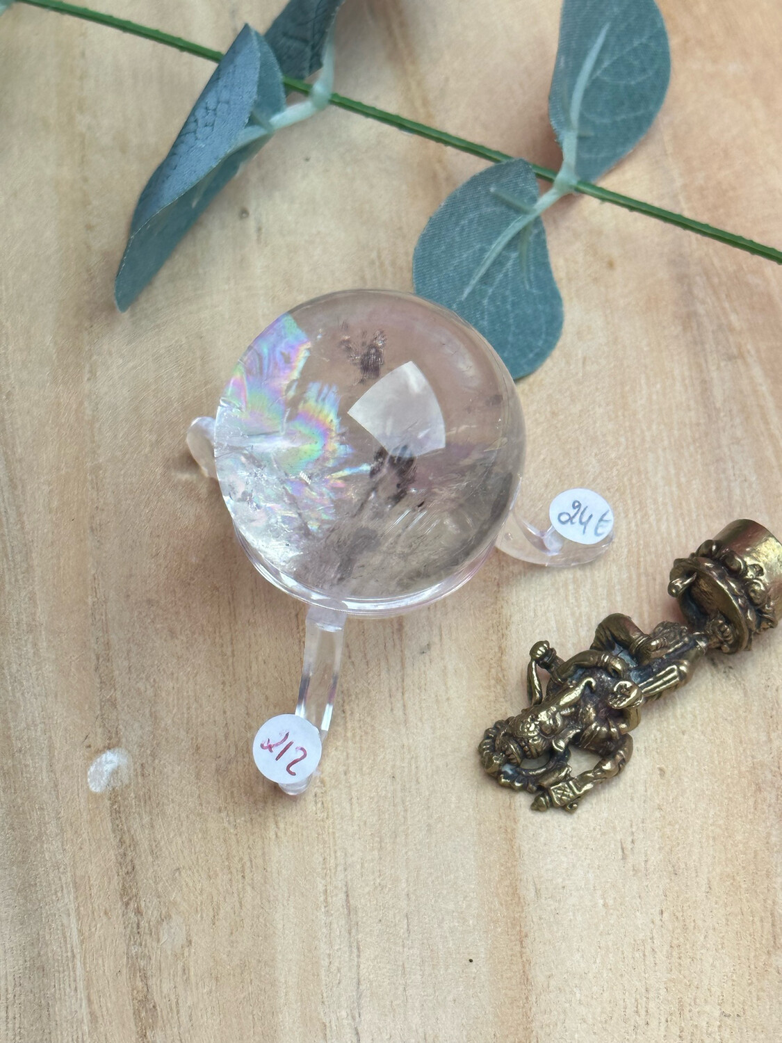 Cristal de roche arc en ciel n212