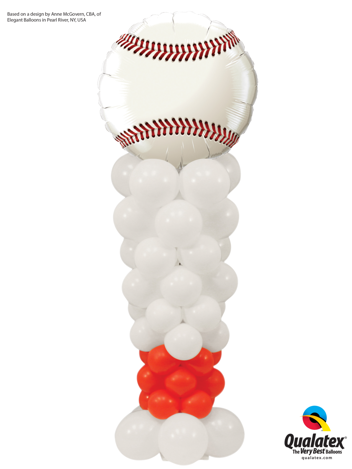 Baseball, football, basketball or soccer balloon column