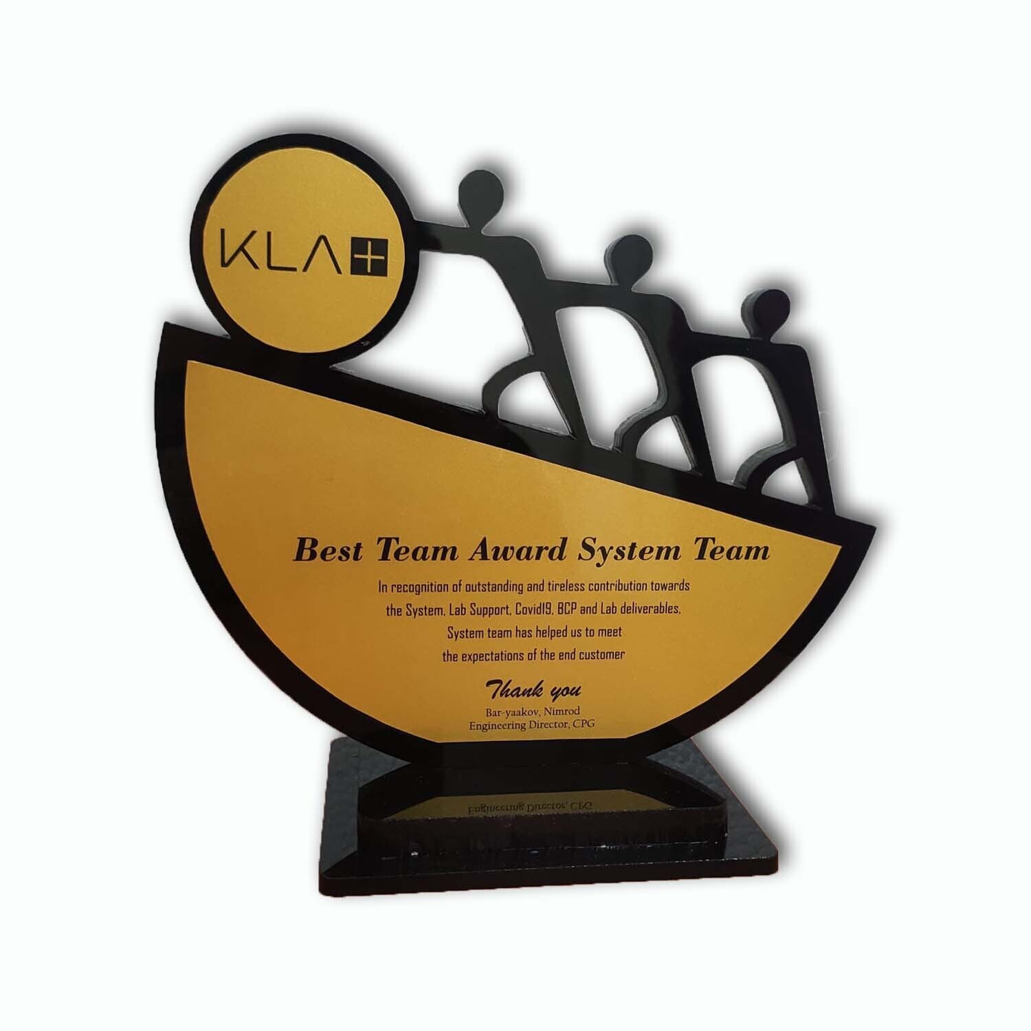 Best Team Award Trophy