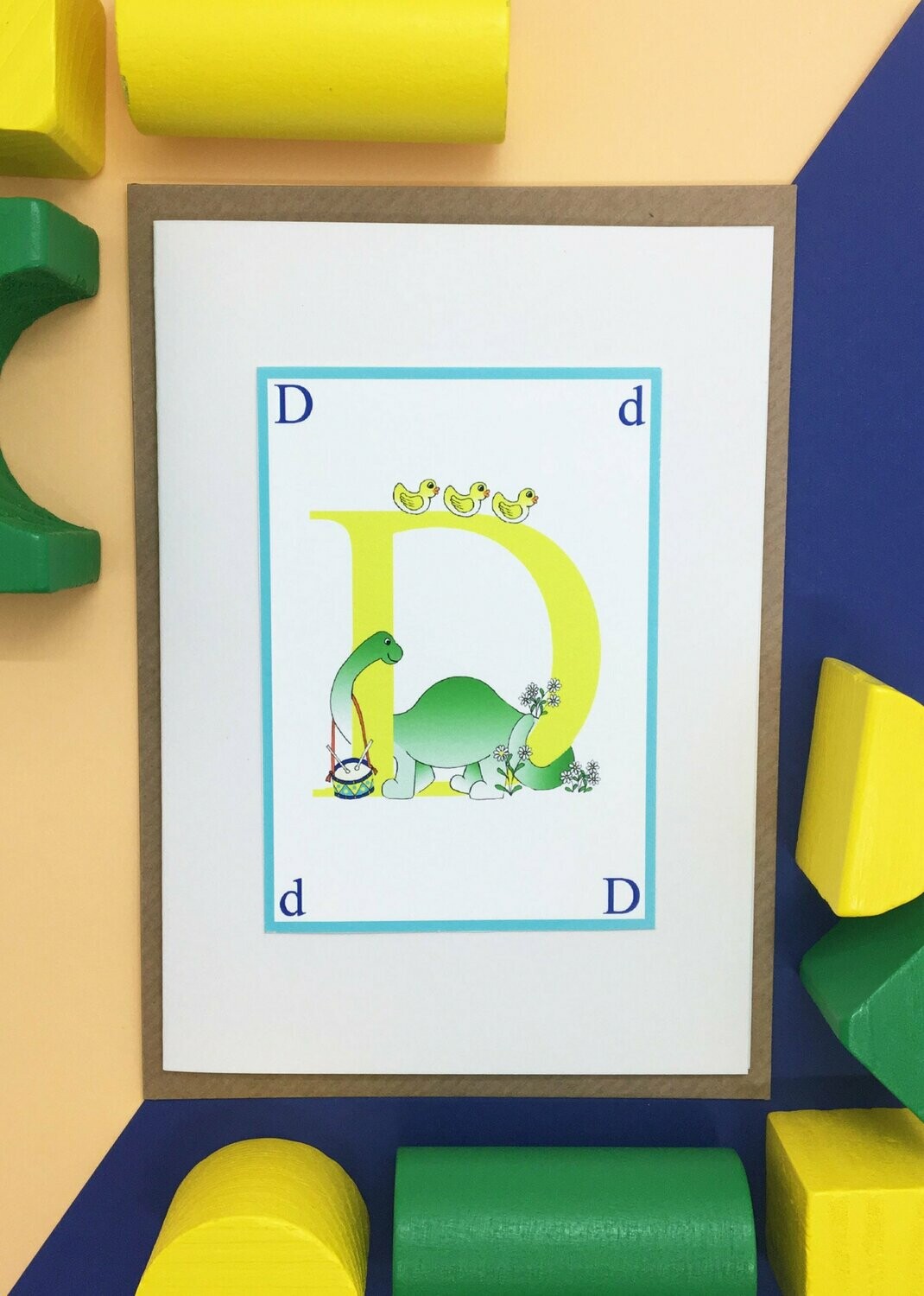 Letter 'D' card