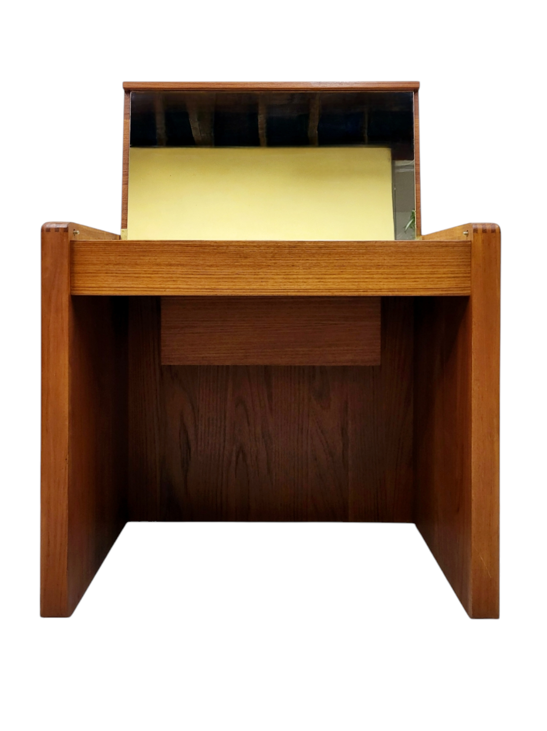 Mid Century Post Modern Teak Vanity Table by D-Scan - Store - FULL ...
