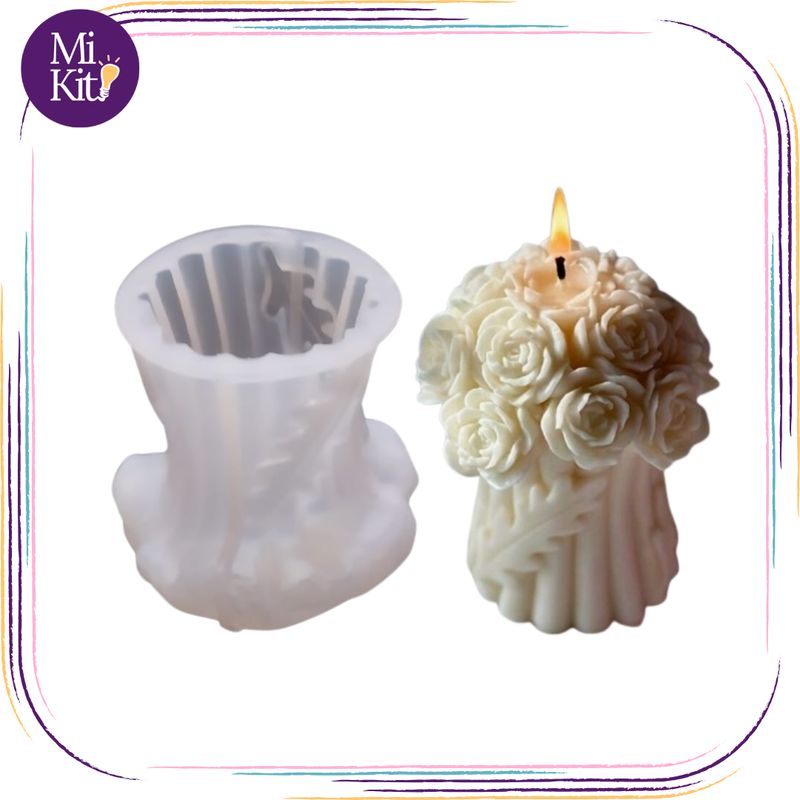 Molde de silicón Ramo de Rosas