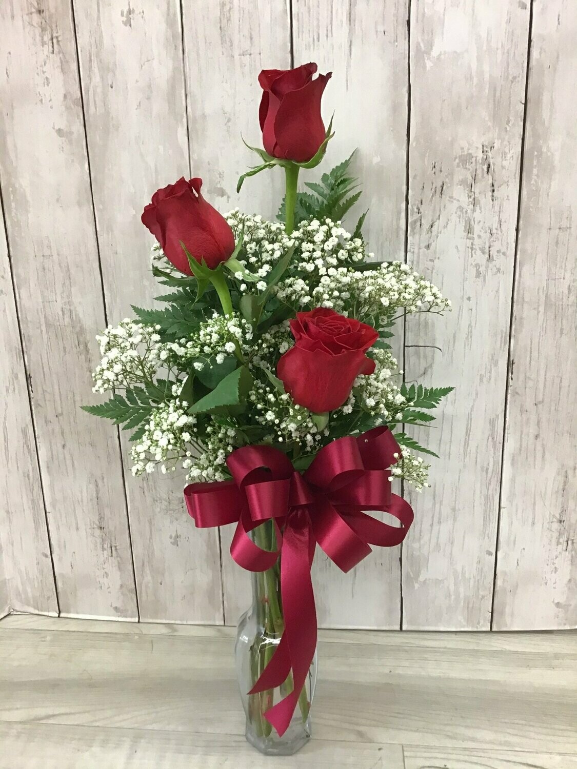 Triple Rose vase #12