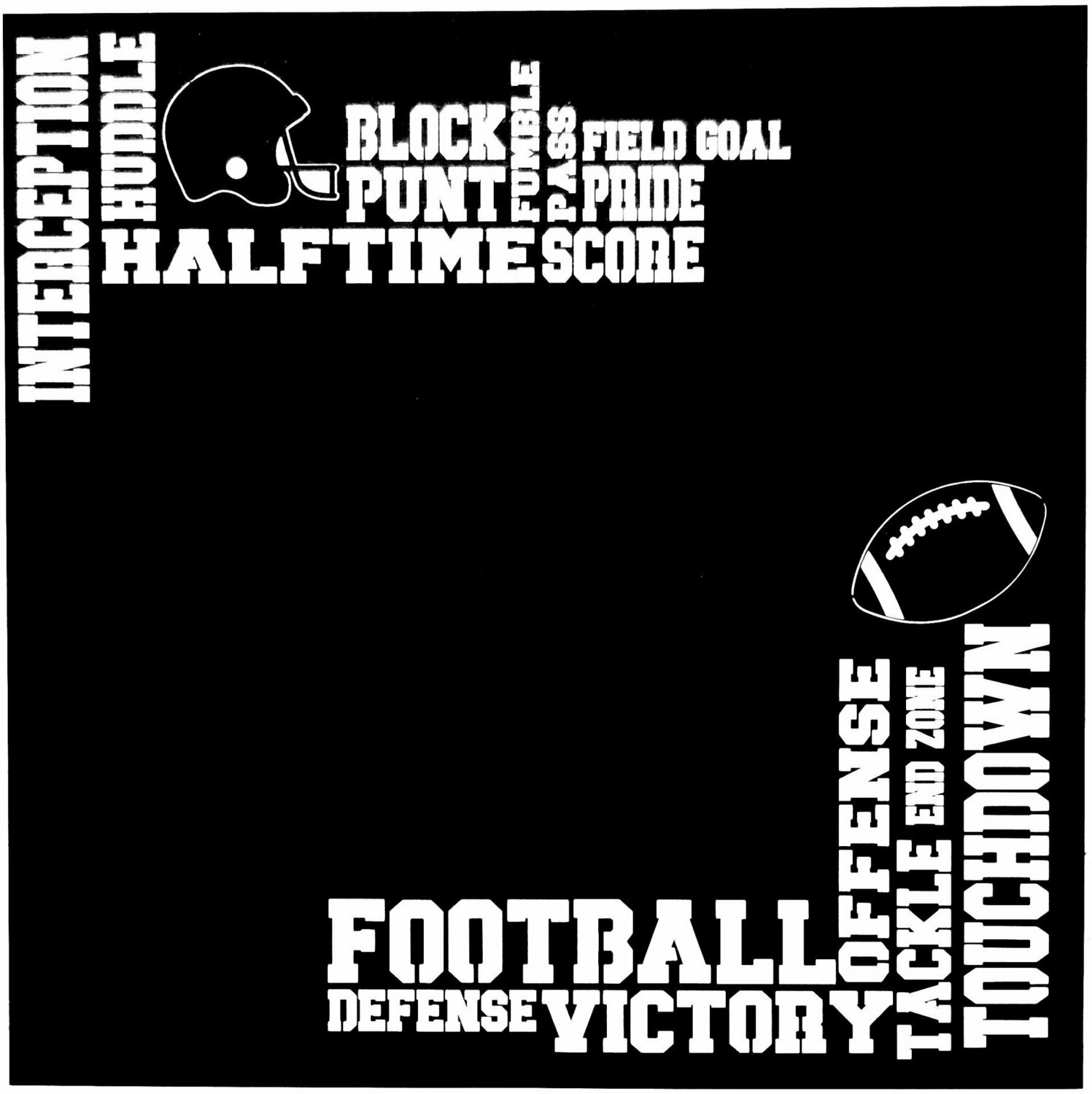 Football Word Art