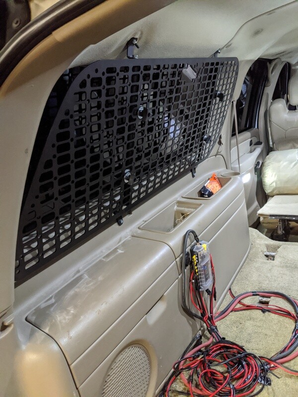 Chevy Suburban Gen 9 2000-2006 Rear window molle system