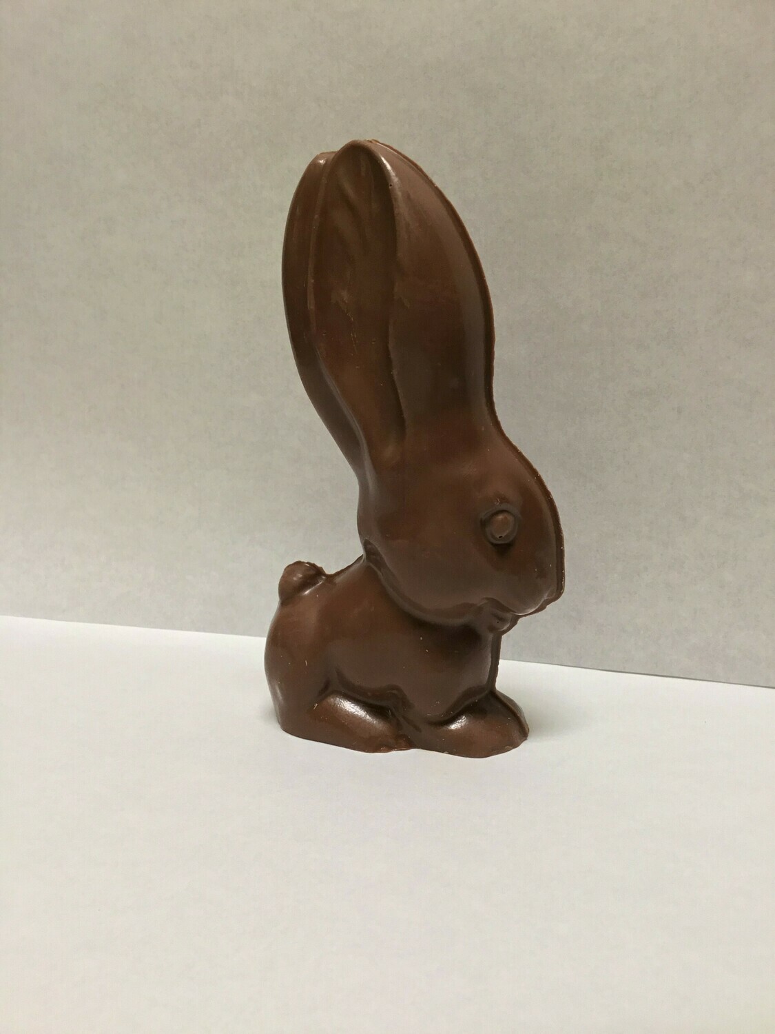 Bunny - 3D Solid Chocolate Bunny - Medium sized - 6" tall