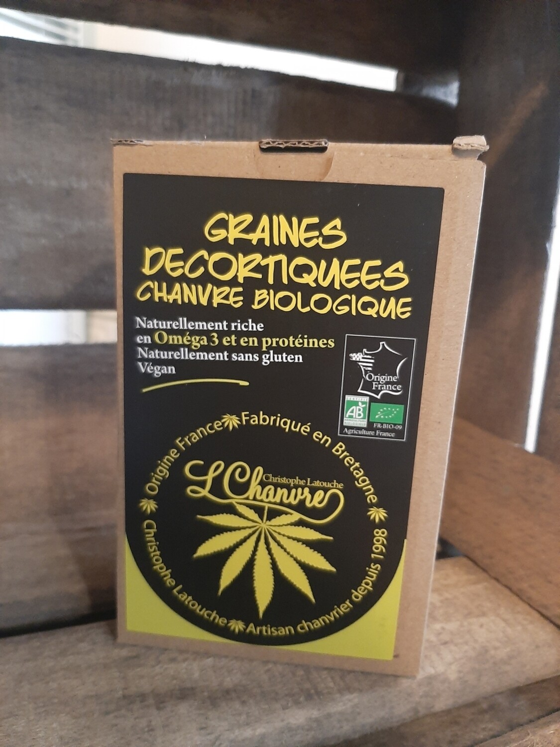 Graines de chanvre décortiquées bio 250g