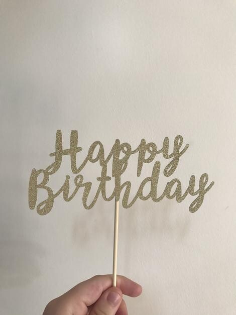 Card Worded Cake Toppers