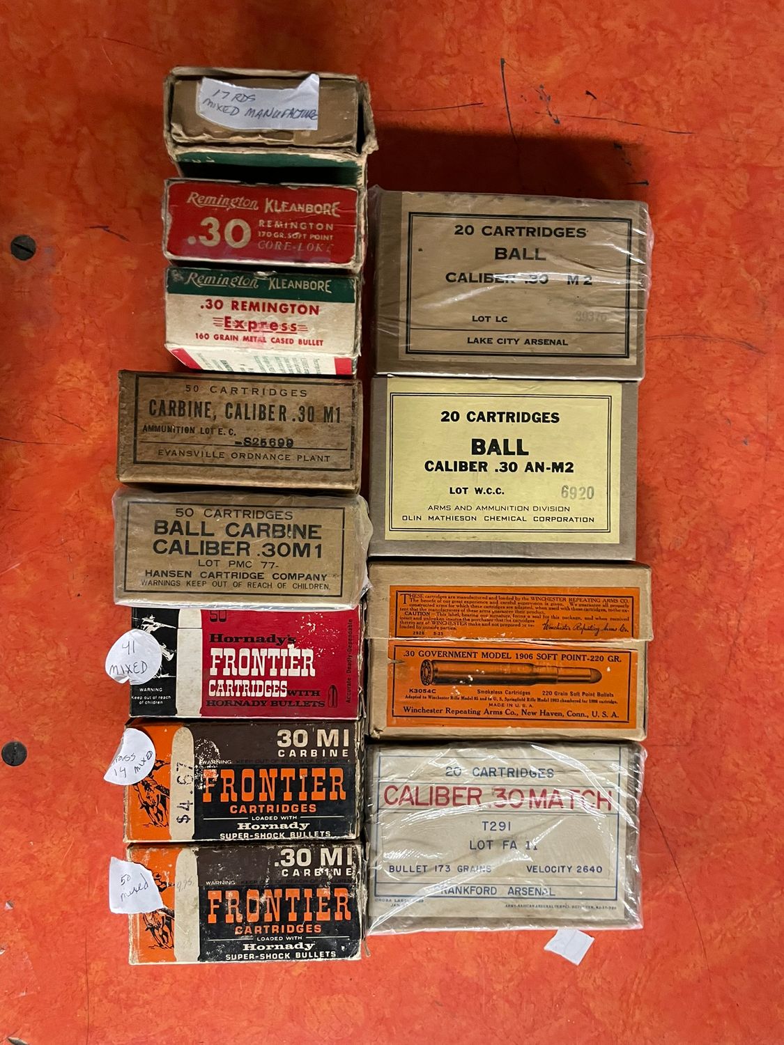457 Vintage 30 caliber ammo