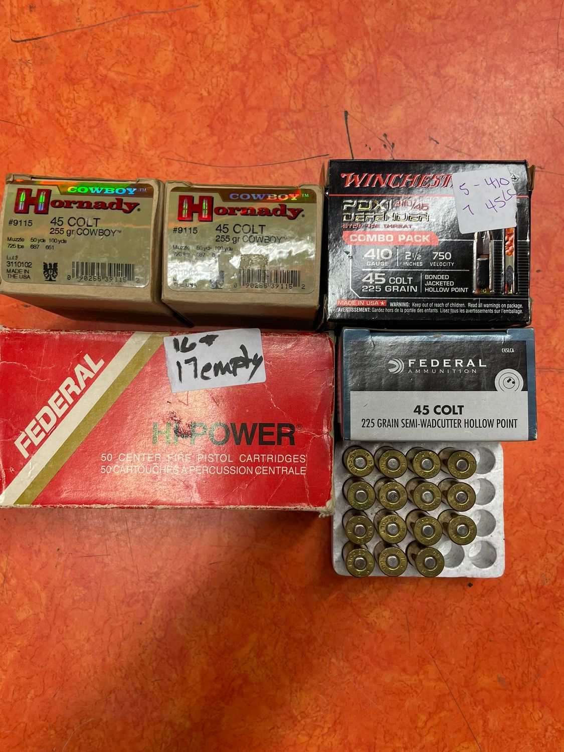 470 Asst .45 Colt ammo