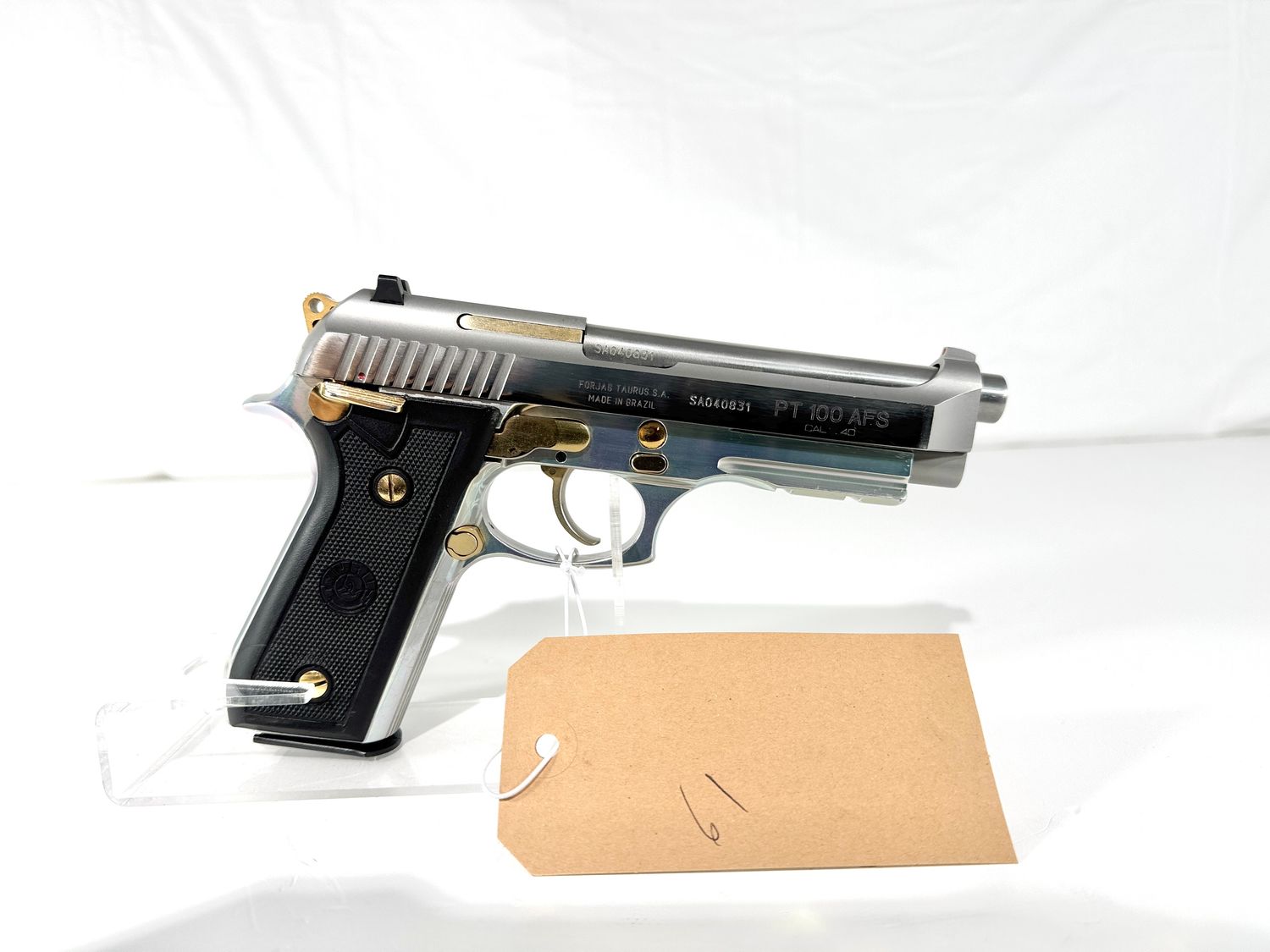 61 Taurus PT-100 AFS .40 cal semi auto pistol