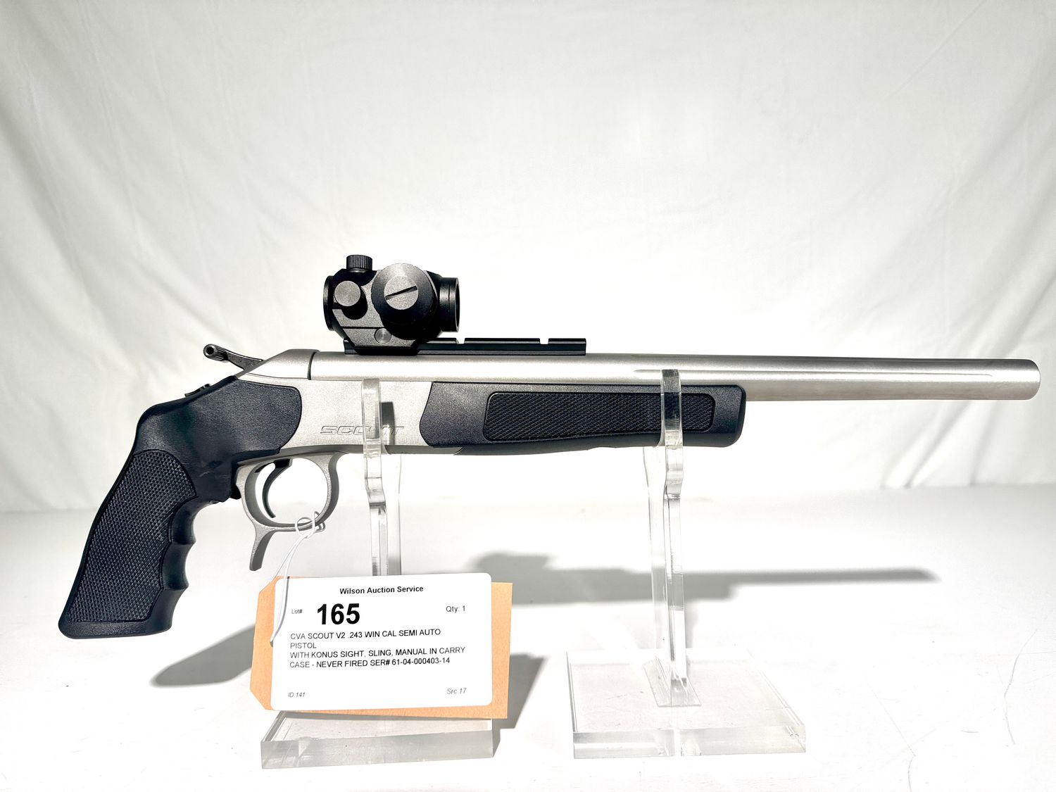 165 CVA SCOUT V2 .243 WIN CAL SINGLE SHOT PISTOL