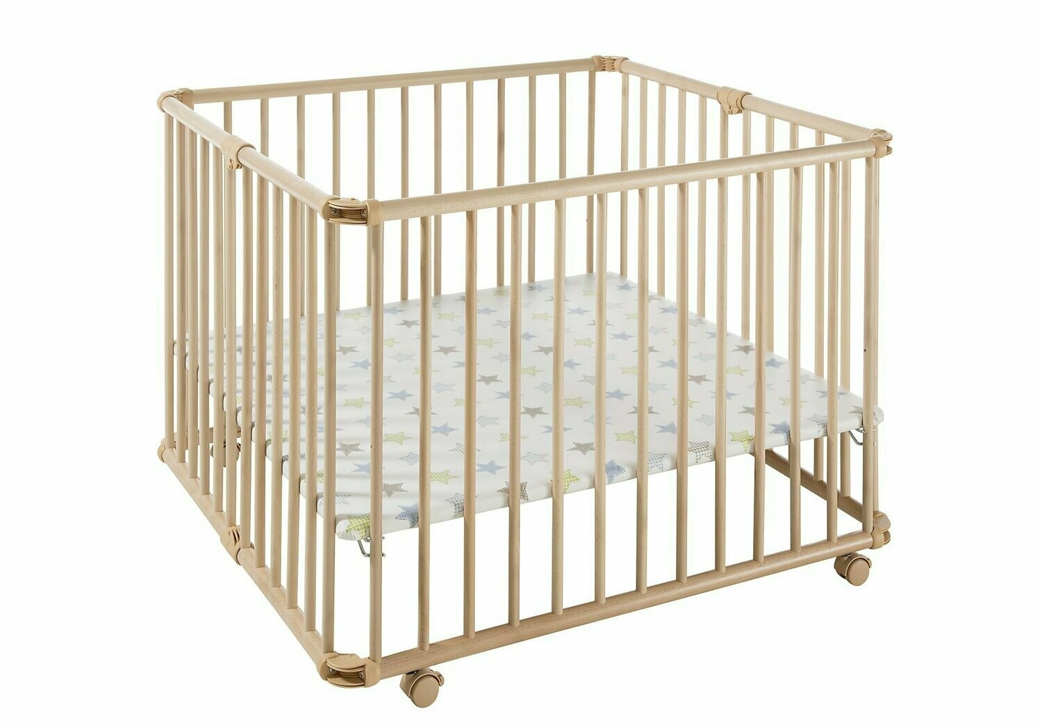 Geuther 2263+NA032 Lucilee Parc pour enfant Naturel,Etoiles,90,2 x 97,4 ...