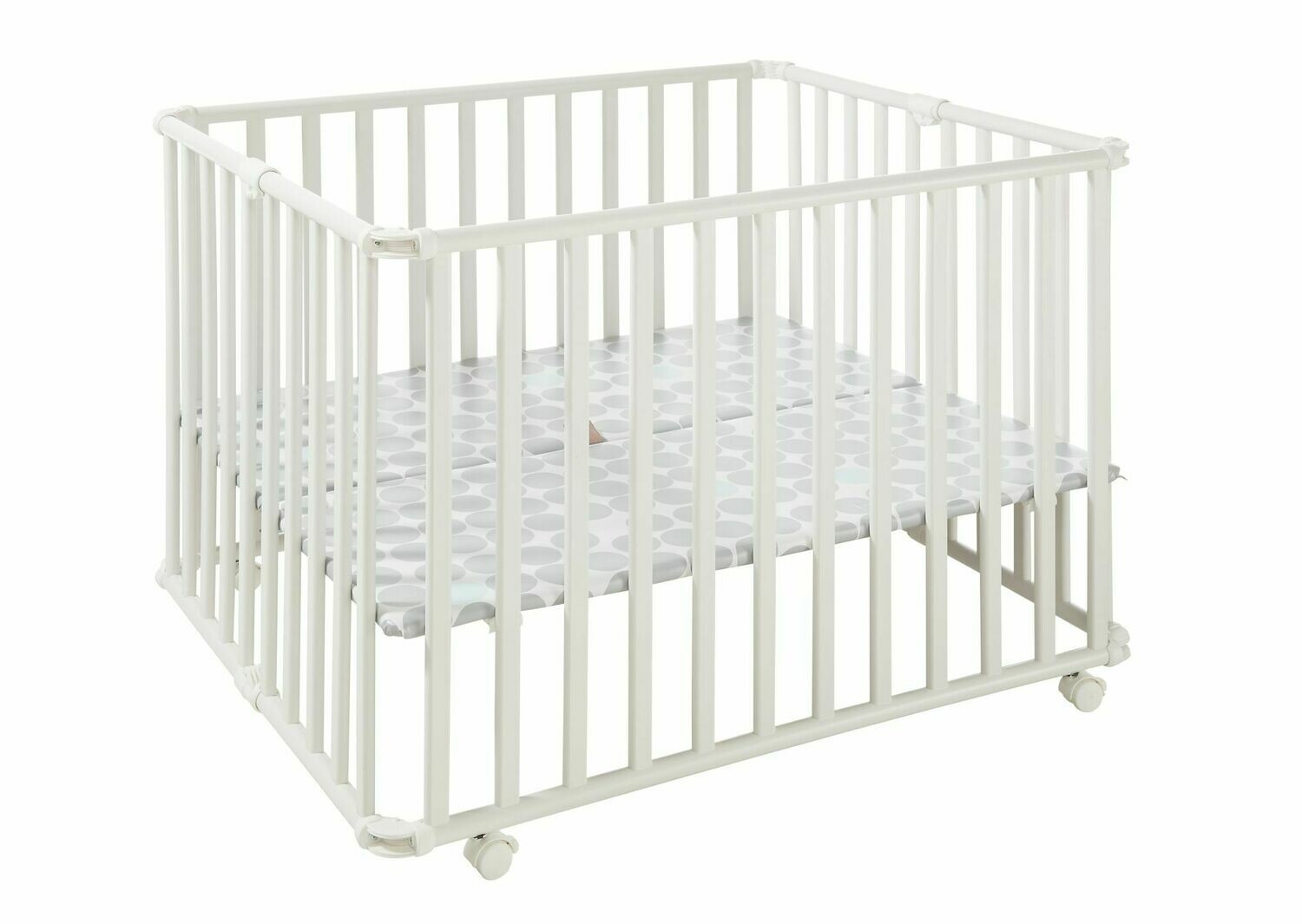 Geuther Ameli, parc pour enfant, Blanc, cercles, 85 x 101 cm, livraison ...