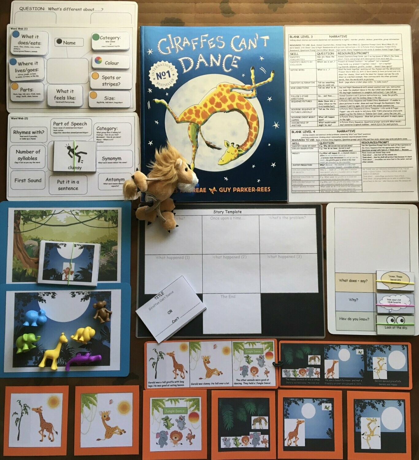 Blank Levels 3-4 Narrative Pack Giraffes Can’t Dance