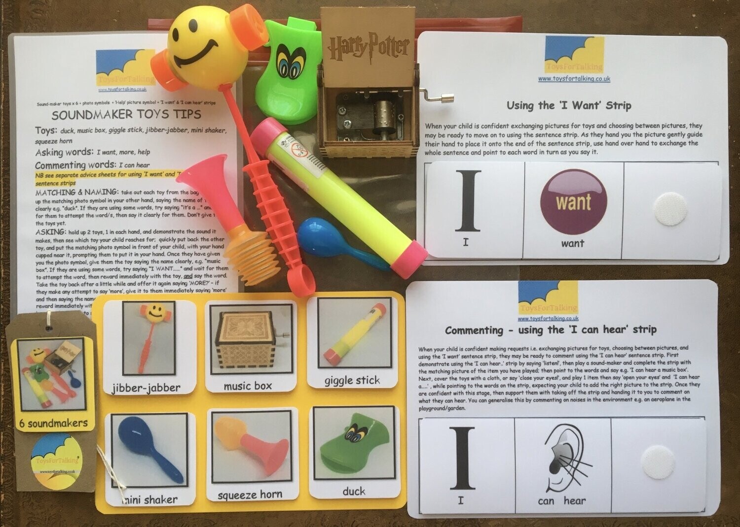 Sensory Pack of 6 Sound Maker Toys