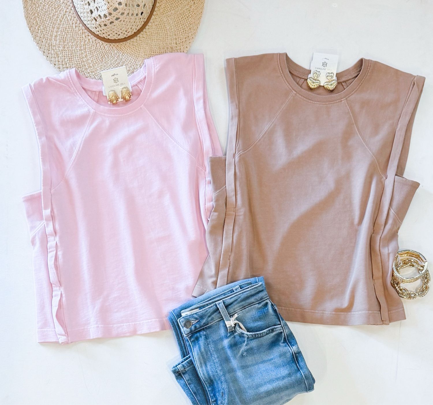 Essential Washed Tee (Soft Pink)