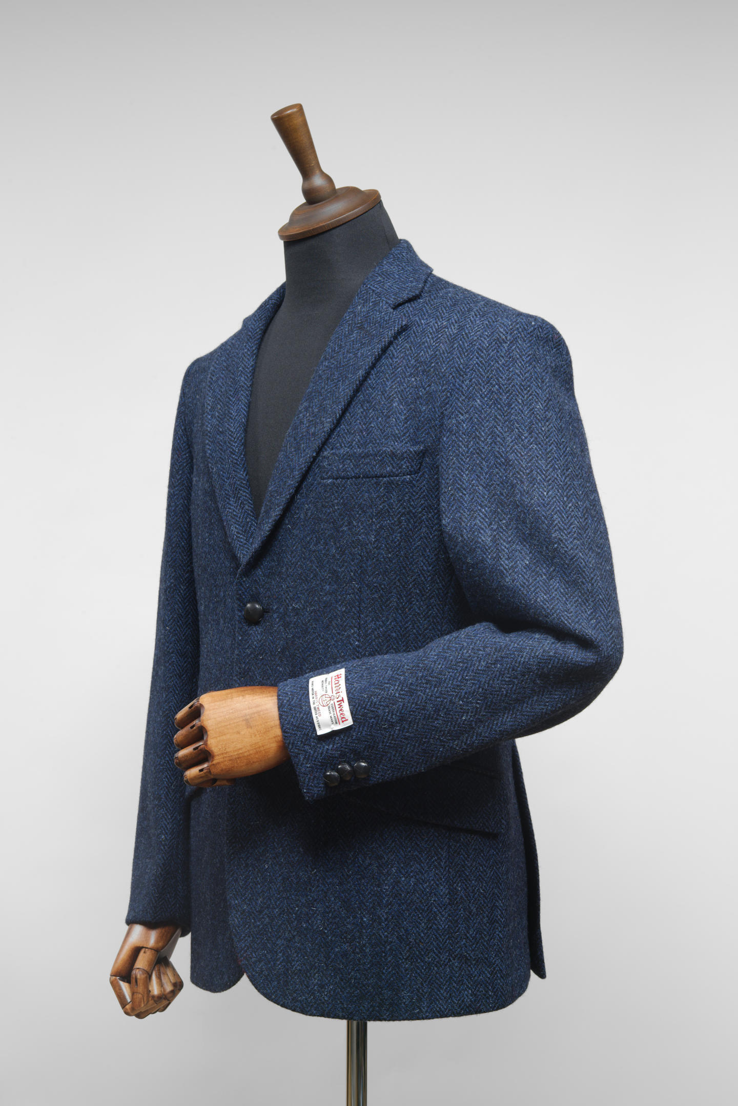 Harris Tweed Patrick Jacket | Navy Herringbone