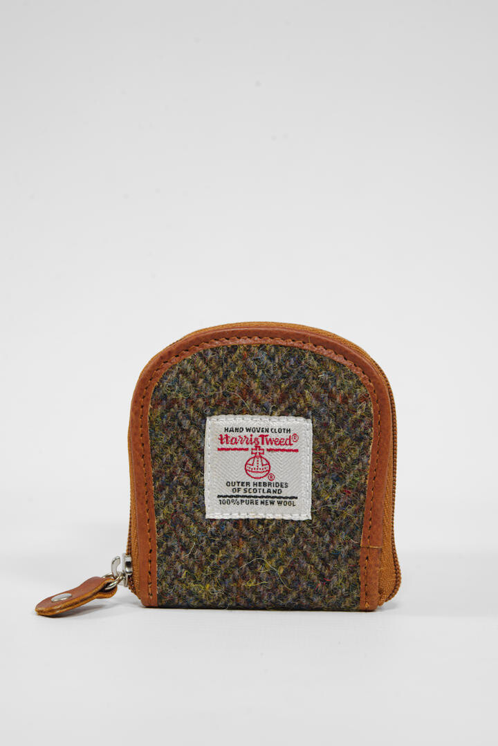Harris Tweed Lewis Tray Coin Purse | HB40 (Tan Leather) – Harris Tweed ...