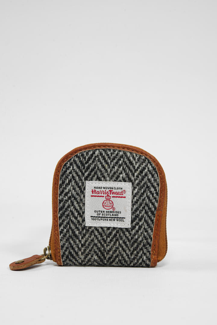 Harris Tweed Lewis Tray Coin Purse | HB1 (Tan Leather) – Harris Tweed ...