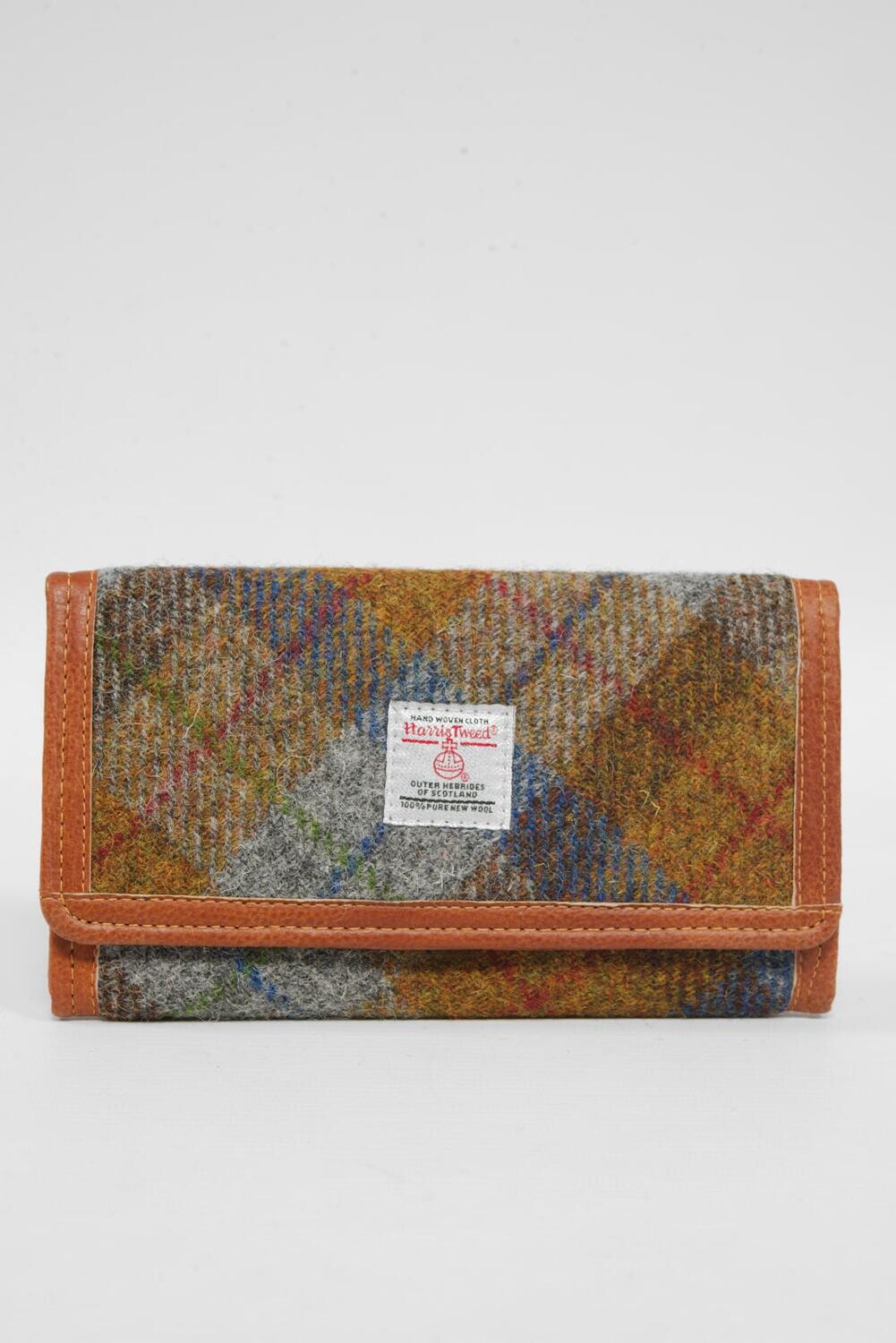 Harris Tweed Tarbert Wallet Purse | A0240 (C) Tan Leather – Harris ...