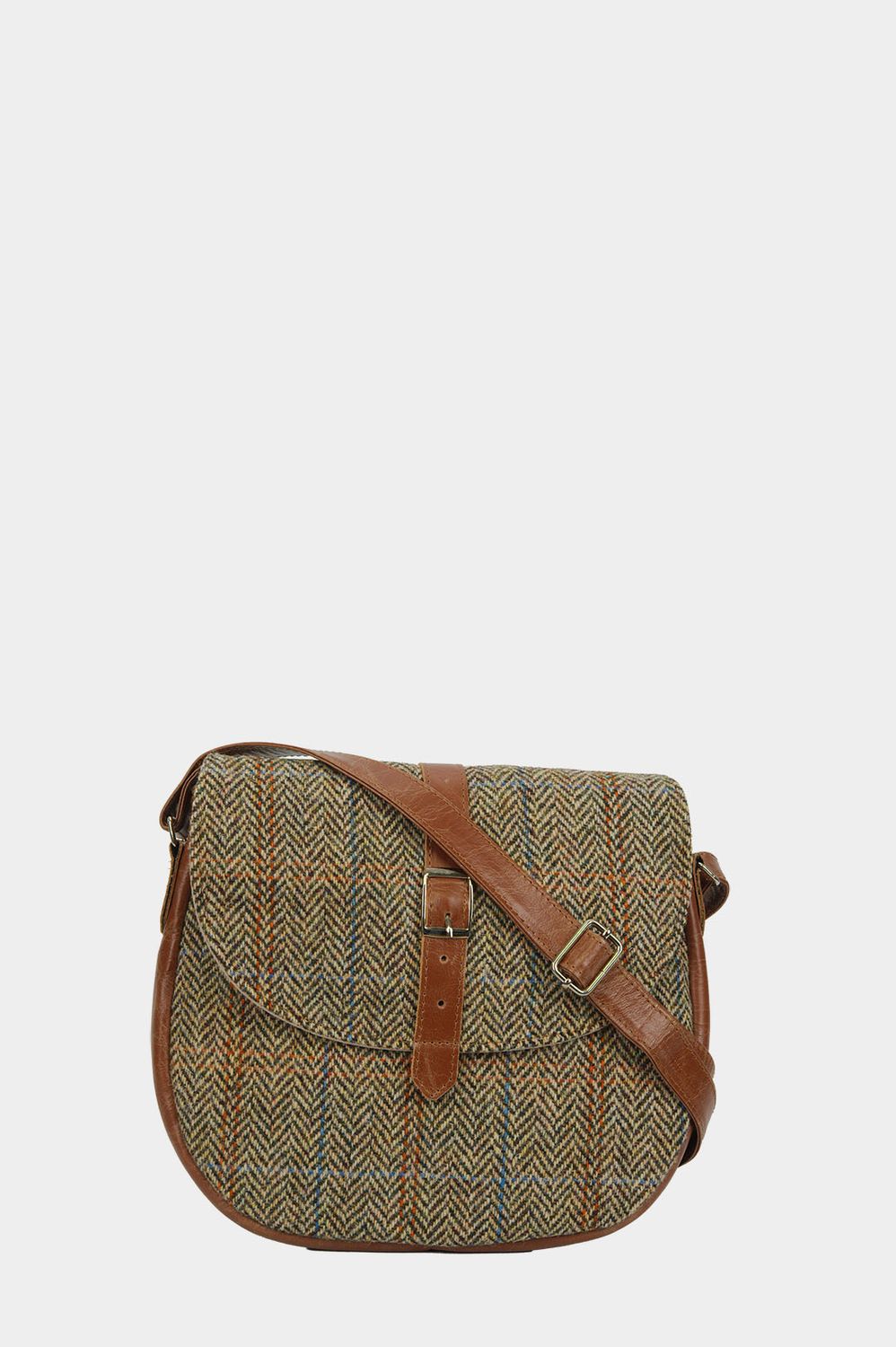 Harris Tweed Catriona Bag | HB133 (Tan Leather) – Harris Tweed Catriona ...