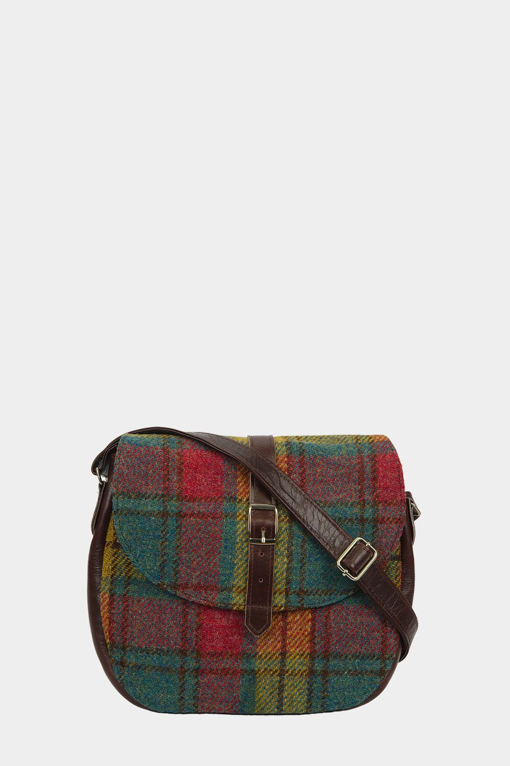 Harris Tweed Catriona Bag | A0194 (Brown Leather) – Harris Tweed ...