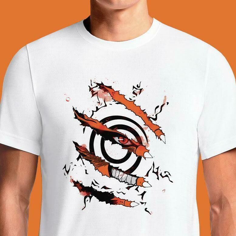 Buy Naruto Demon Fox Kyuubi Anime Otaku Tshirt OSOM