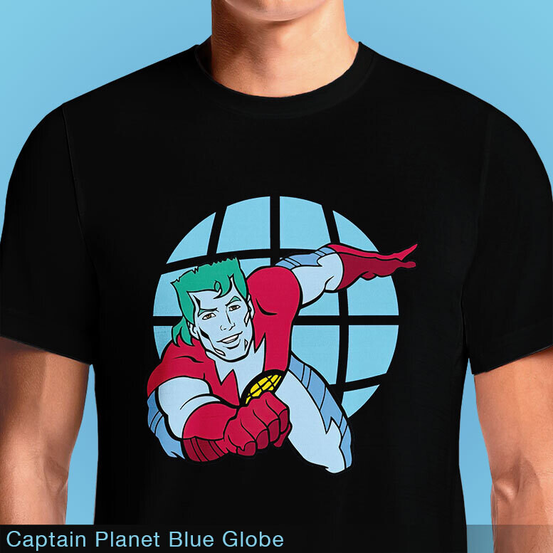 Captain Planet Blue Globe And The Planeteers T-Shirt